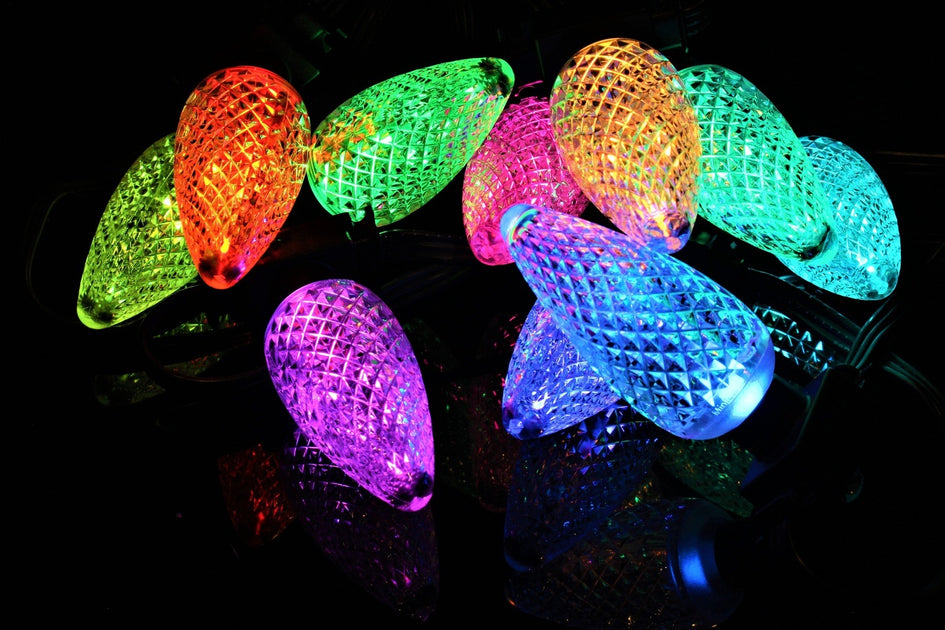 Minleon Decorative RGB C9 Faceted Pixel Light String – Minleon ...