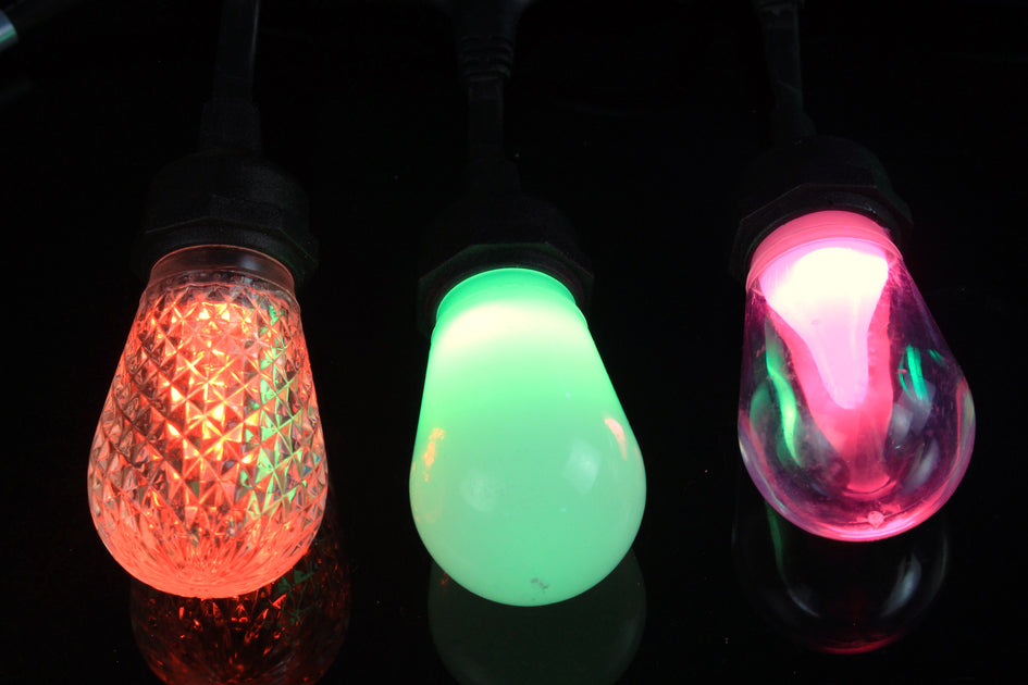 T50 RGBW Pixel Festoon Light String – Minleon Programmable Decorative ...